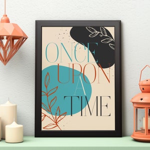 Once Upon A Time Digital Art Digital Download Printable Art Bohemian ...