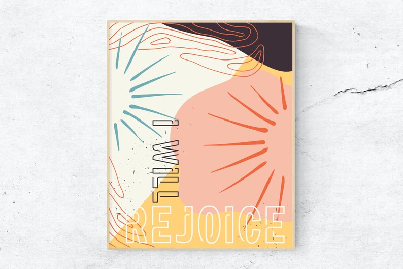 Rejoice Quote Digital Art Digital Download Printable Art Wall Decor ...