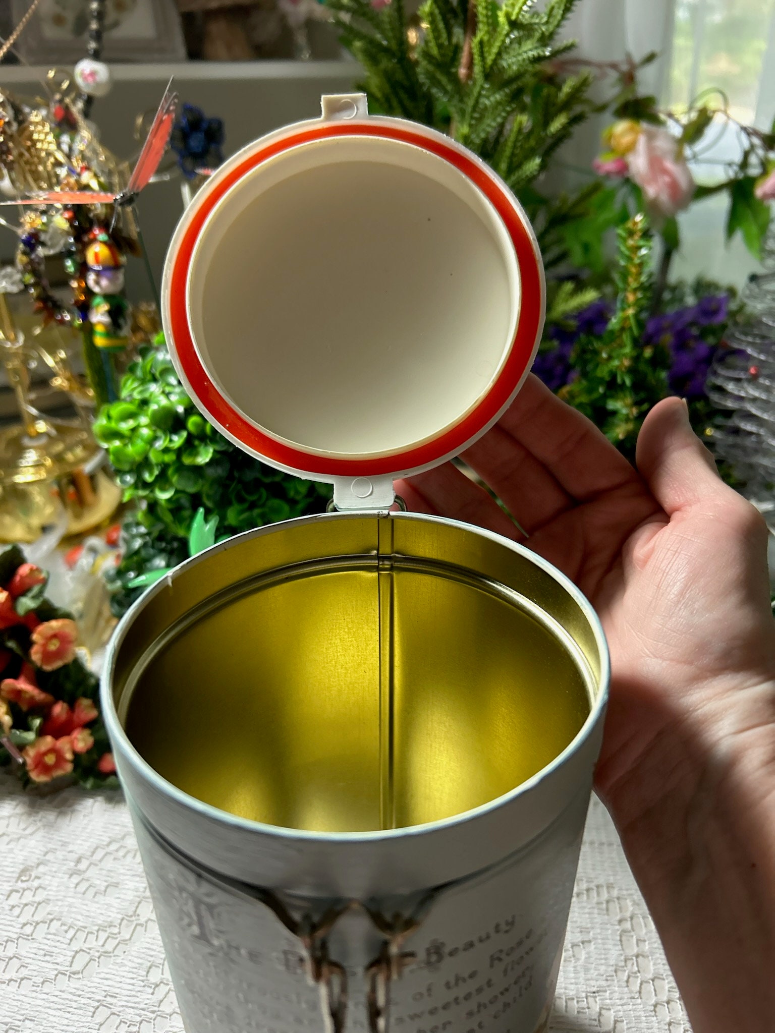 Locking Canister Floral Design - Etsy