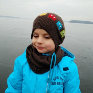 Pac-man Slouchy Beanie Hat / Merino Wool / Toddler / Child / Adult ...