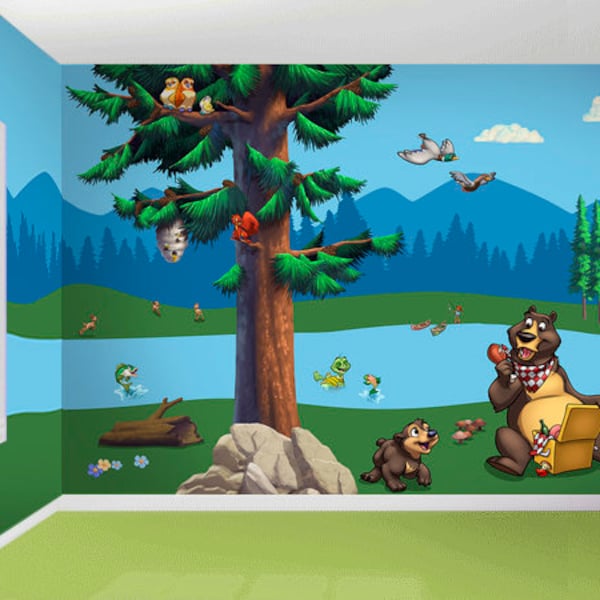 Camping Themed Wall Decals - Etsy