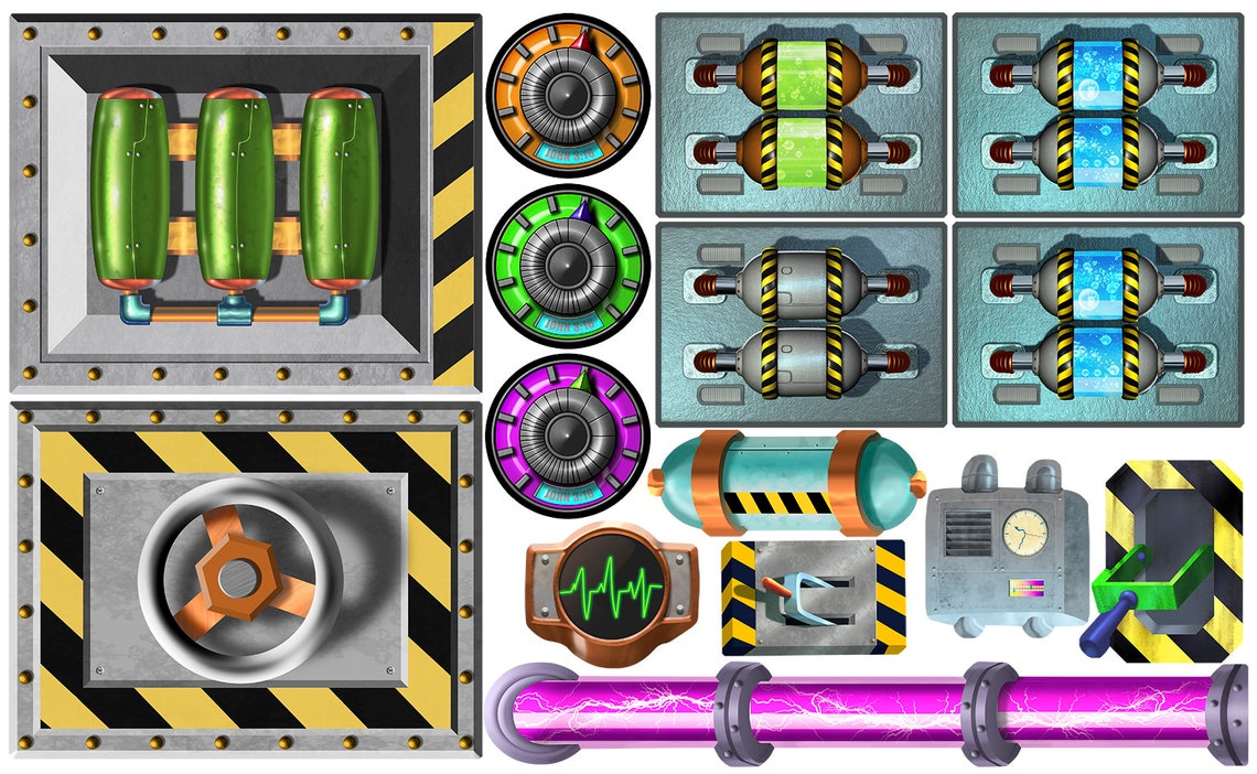 Industrial Slime Factory Fun Kids Peel and Stick Reusable - Etsy