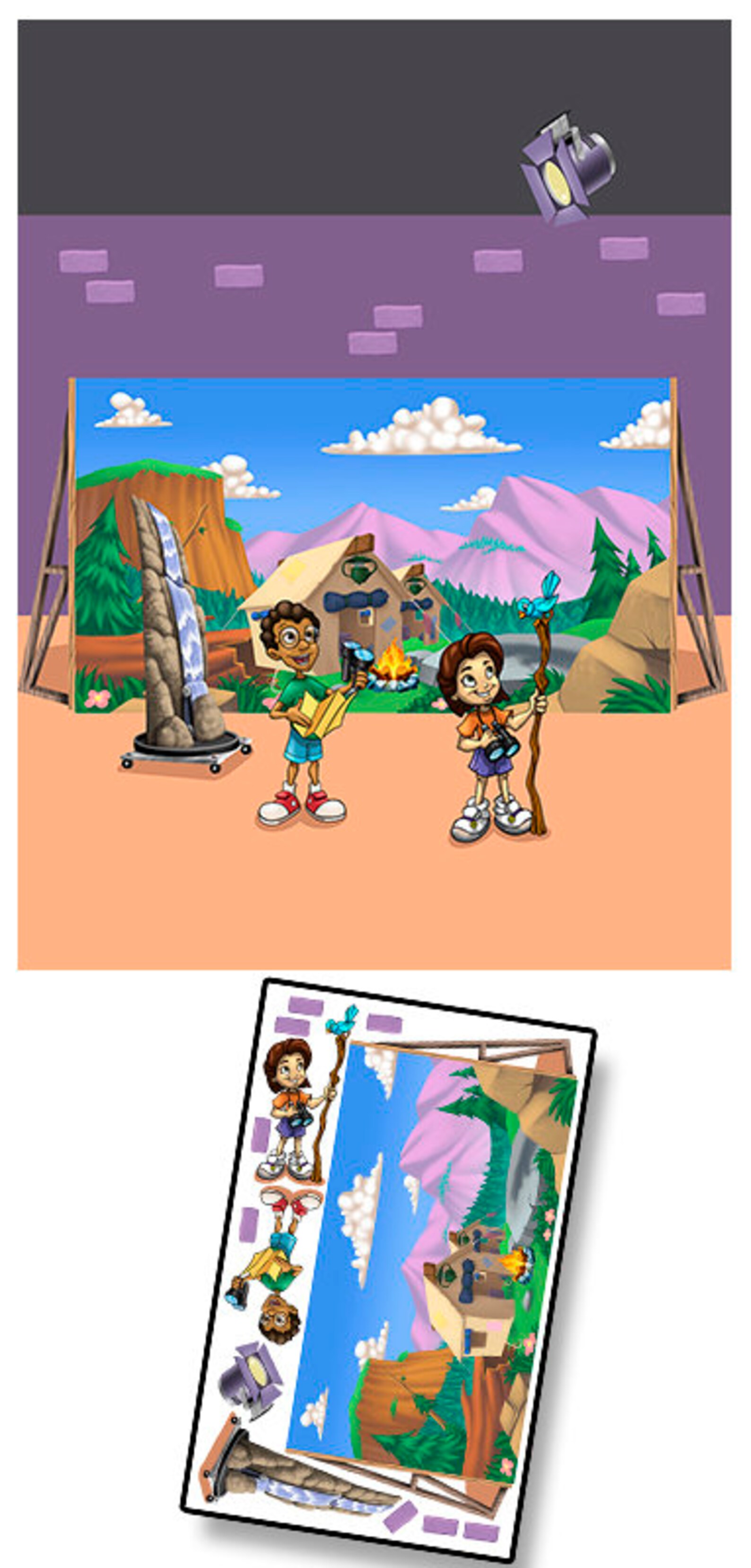 Backlot Studios Movie Set Backstage Filming Room in a Tube - Etsy