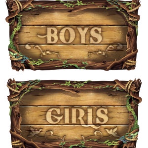Fantasy Forest Themed Boys and Girls Restroom/bathroom Door Signs ...