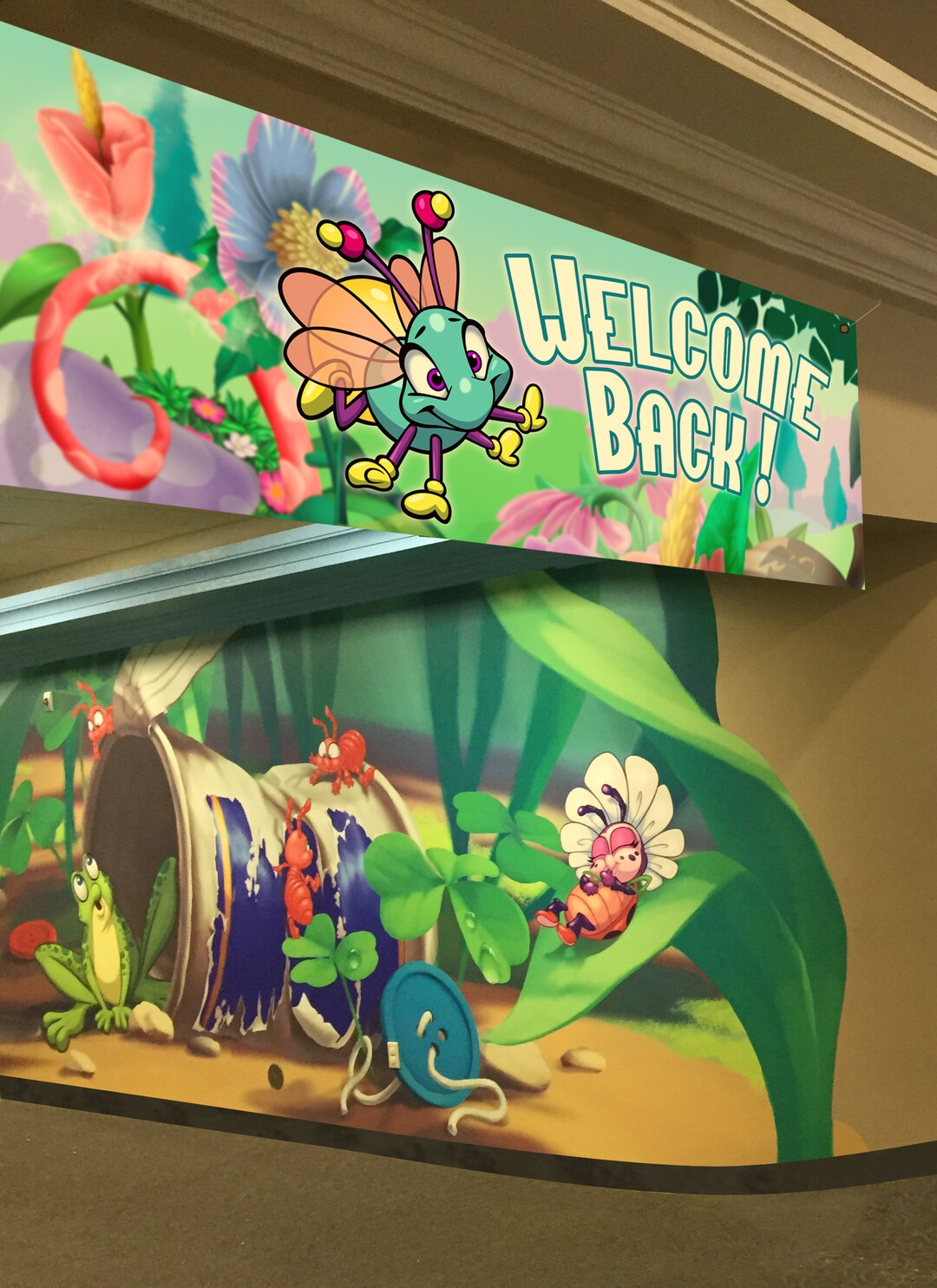 Baby Animals Themed Welcome Back Banner for Reopening of School, Church ...