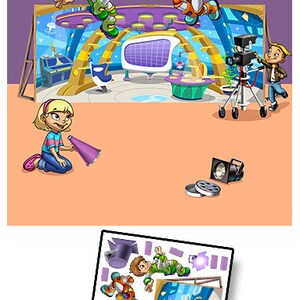 Backlot Studios Movie Set Backstage Filming Room in a Tube Peel and ...