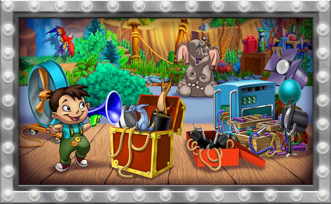 Backlot Studios Jungle Movie Set Peel and Stick Reusable | Etsy