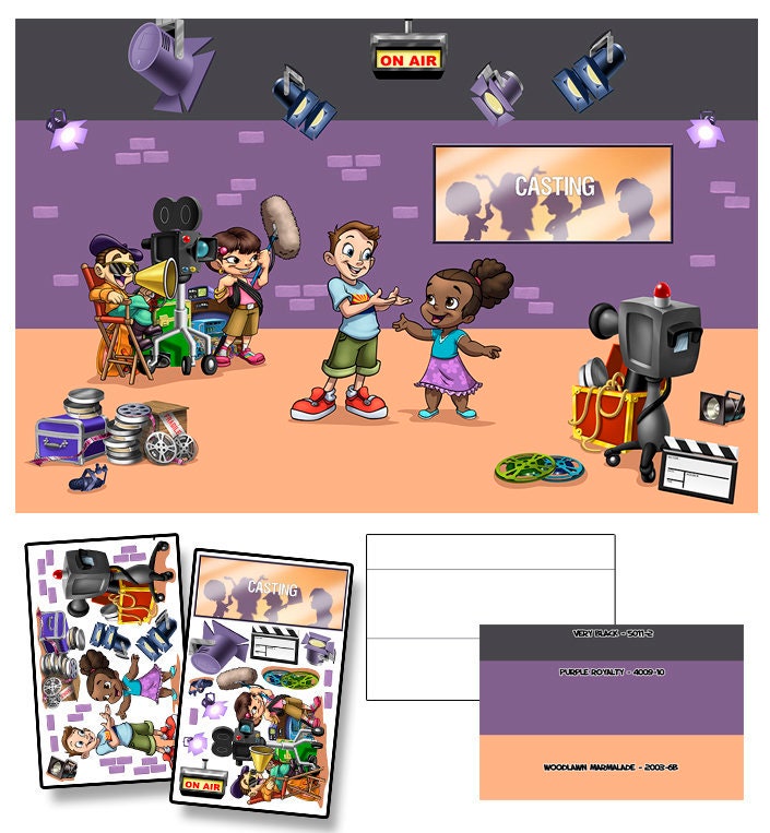 Backlot Studios Movie Set Backstage Filming Room in a Tube - Etsy