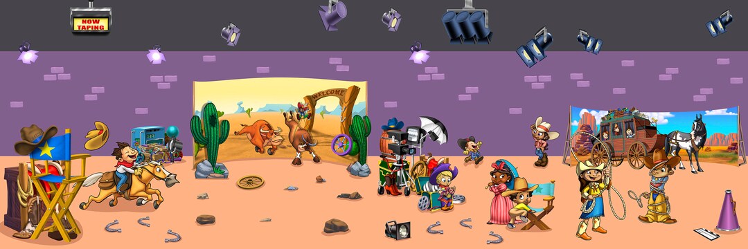 Western Movie Set Backlot Studios Backstage Filming Room in a Tube Peel ...