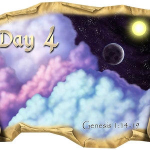 Biblical Story of Genesis Creation Scroll Pack (available as Peel and ...