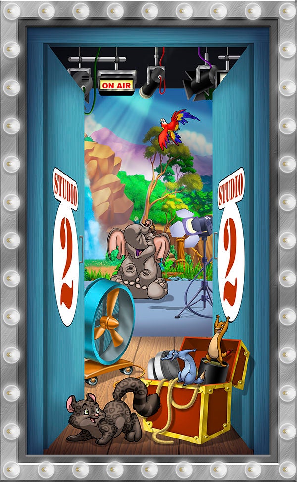 Backlot Studios Jungle Movie Set Peel and Stick Reusable - Etsy