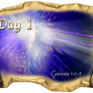 Biblical Story of Genesis Creation Scrolls Peel and Stick Reusable ...