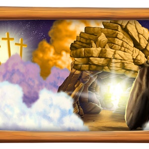 Biblical Easter Resurrection of Jesus Peel and Stick Reusable Wall ...