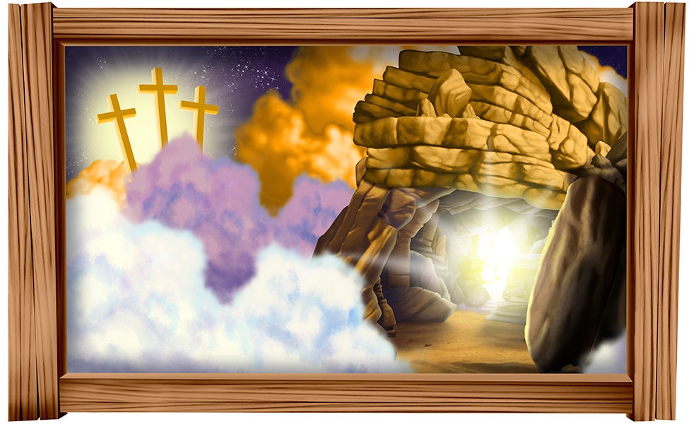 Biblical Easter Resurrection of Jesus Peel and Stick Reusable Wall ...