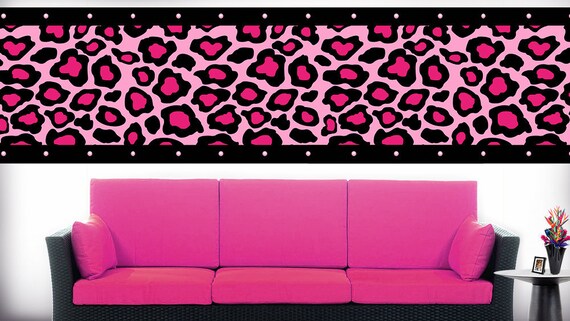 Pink Leopard Border