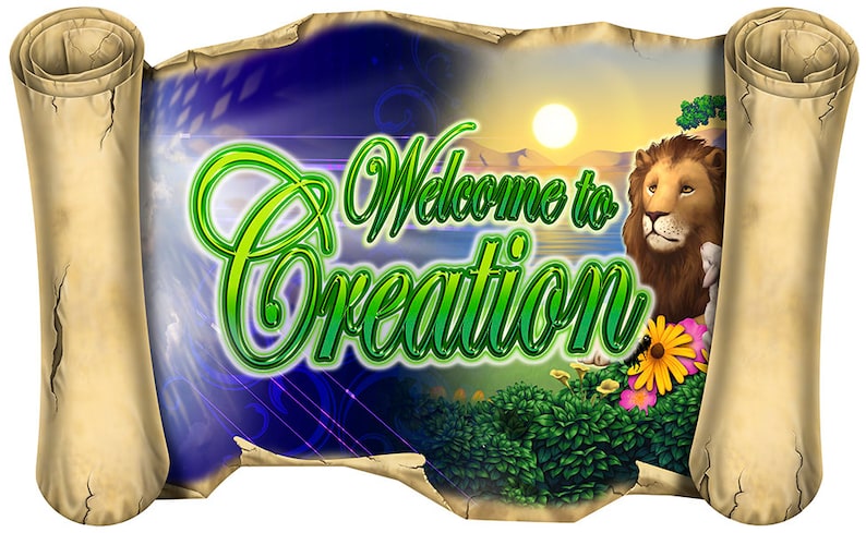 Biblical Story of Genesis Creation Scrolls Peel and Stick Reusable ...