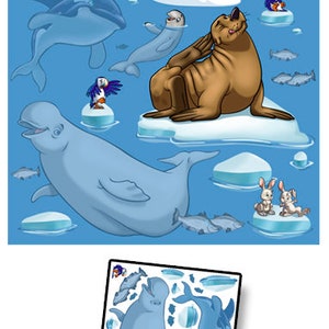 Arctic North Pole Glacier Island Room in a Tube Peel and Stick Wall ...