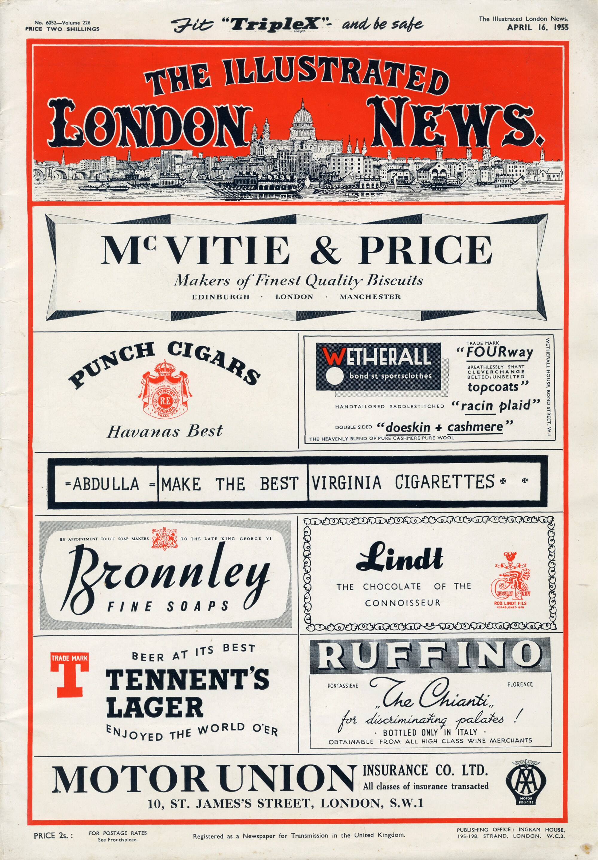 Illustrated London News 1955 Cover Print: Vintage Wall Art - Etsy