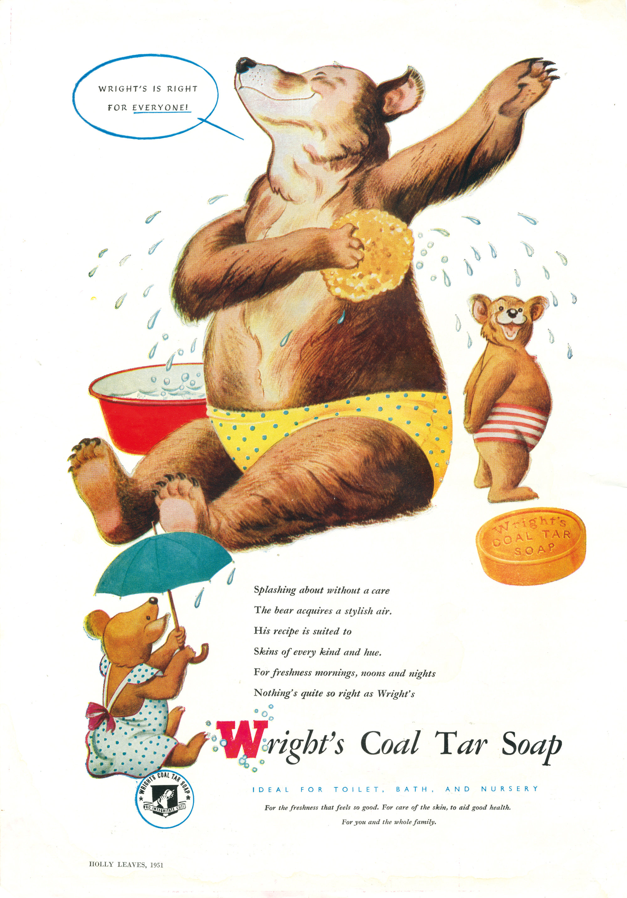 Wright's Coal Tar Soap Advert From 1950 Framed or - Etsy UK