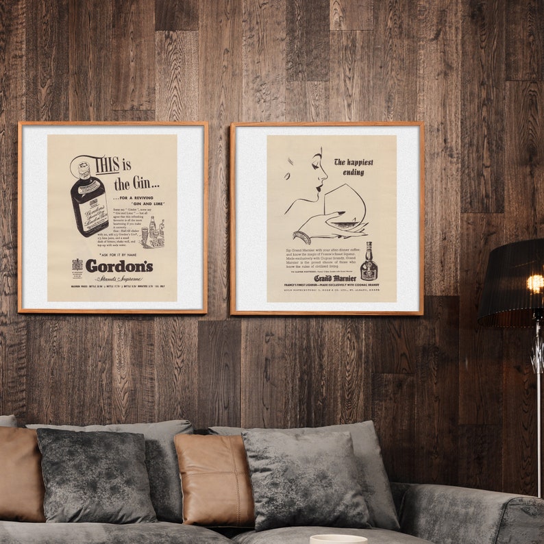 Gordon's Gin Advert From 1955 Framed or Unframed Poster | Etsy