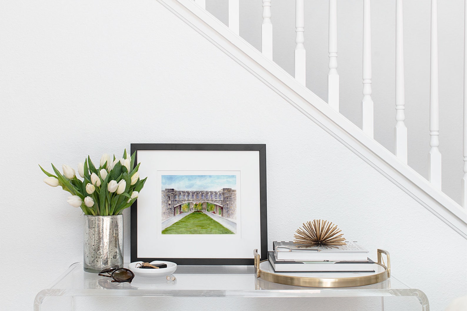 VT Torgersen Bridge Watercolor Print - Etsy