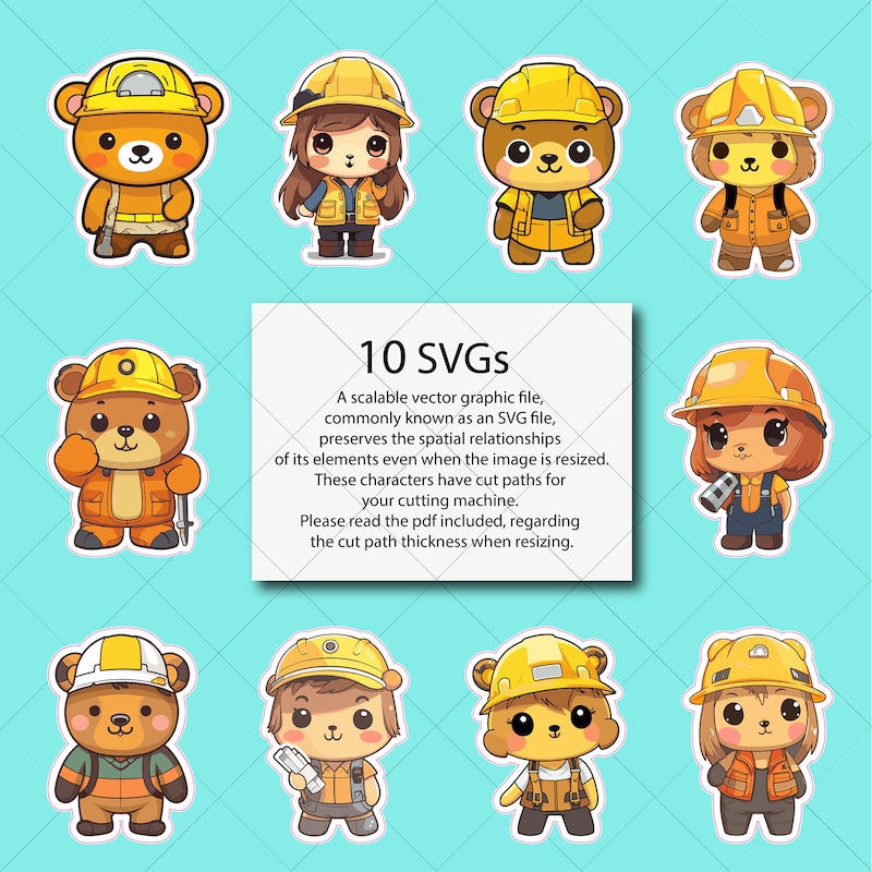 Construction Workers - Etsy