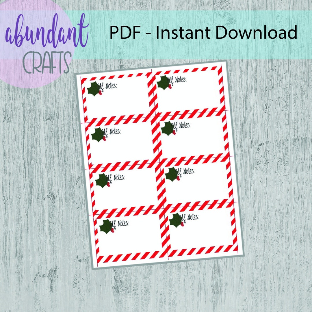 Blank Elf Notes Stationary Instant Download - Etsy