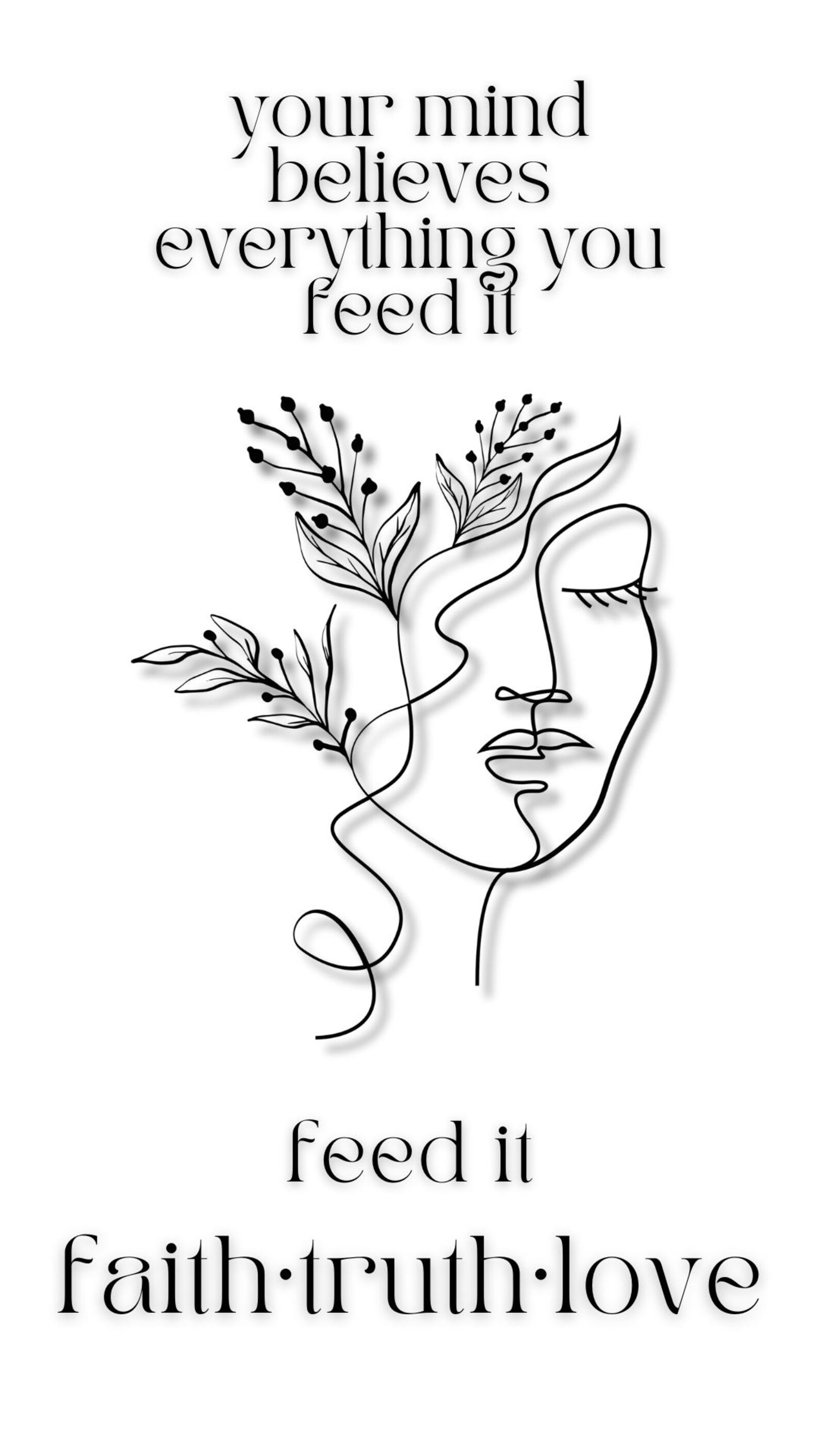 Positive Quote Happy Mind Svg Digital Download - Etsy Canada
