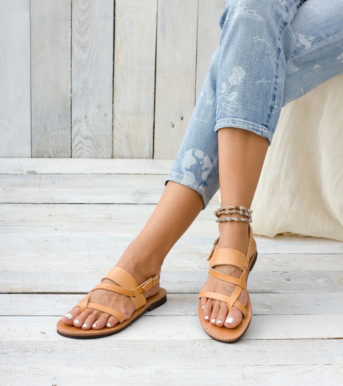 ACROPOLIS Leather Sandals Greek Leather Sandals Leather - Etsy