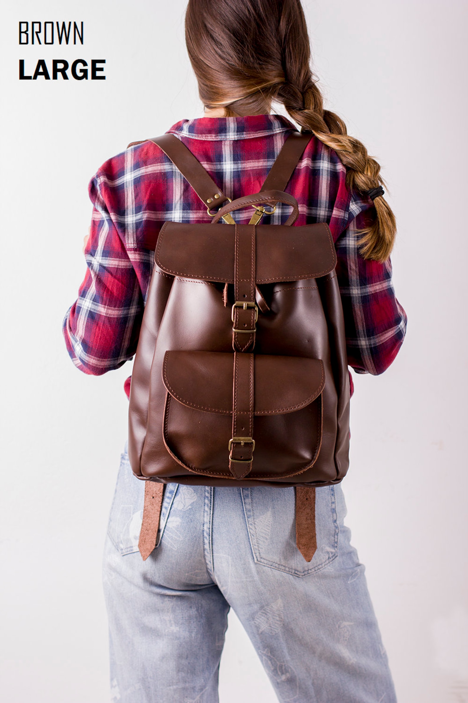 Distressed Leather Backpack Mens Backpack Laptop Backpack for | Etsy