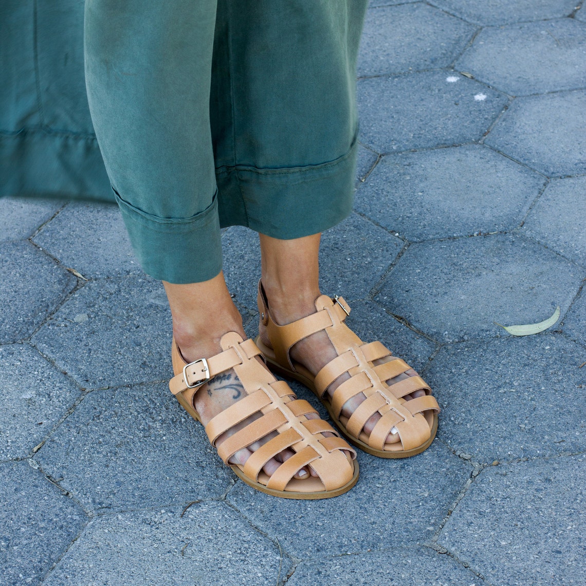 Handmade Gladiator Leather Sandals, Ancient Greek Style - Etsy