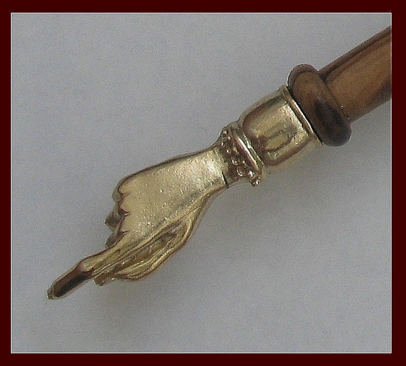 Big Olive Wood Yad Torah / Bible Pointer Israel Jewish Jerusalem FREE ...