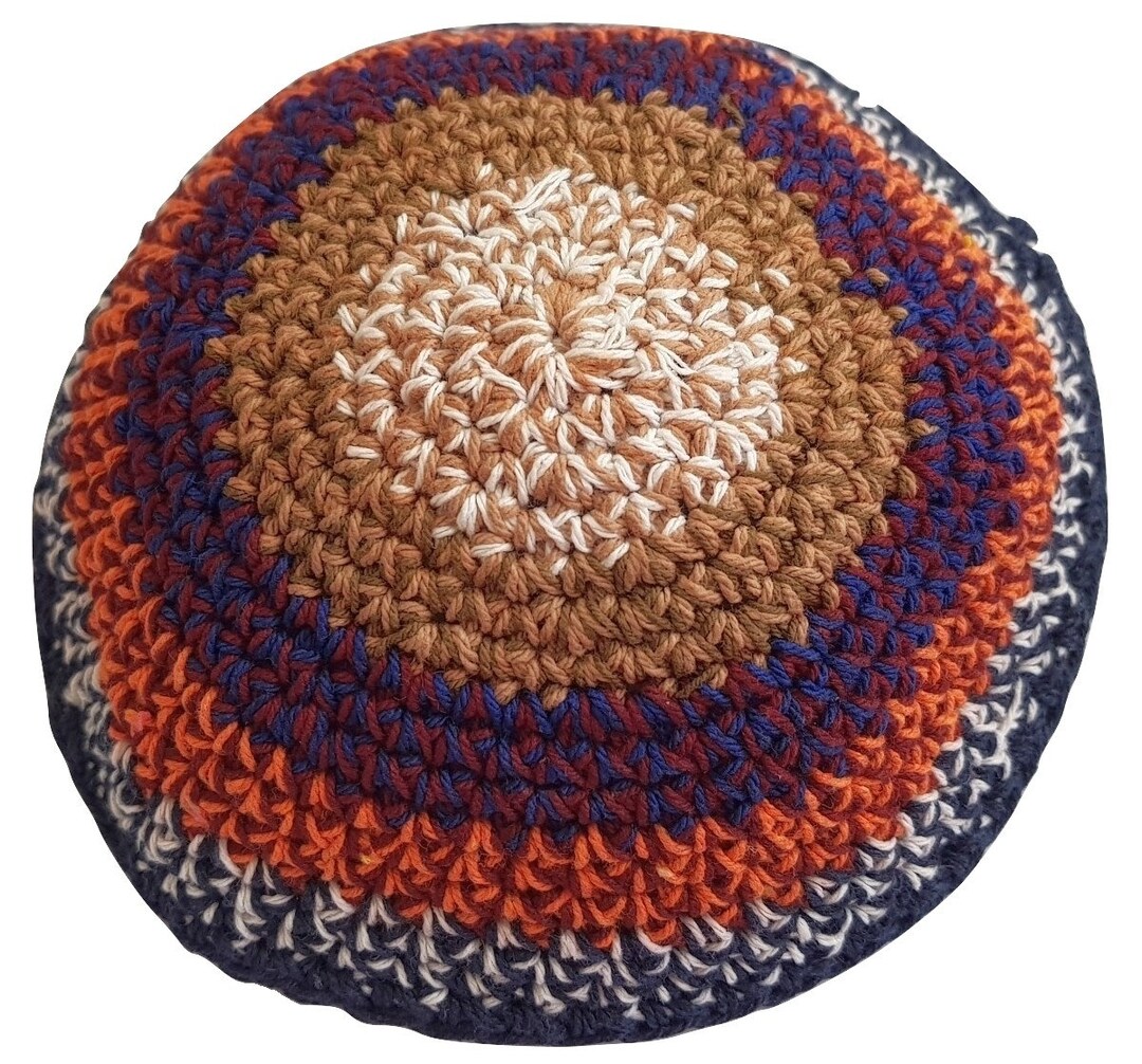Knitted KIPPA Size : 6" / 15cm Yarmulke Kipa Kippah Skullcap Colorful ...
