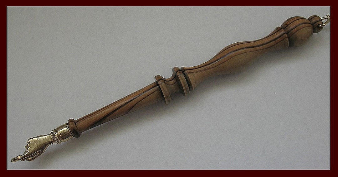Big Olive Wood Yad Torah / Bible Pointer Israel Jewish Jerusalem FREE ...