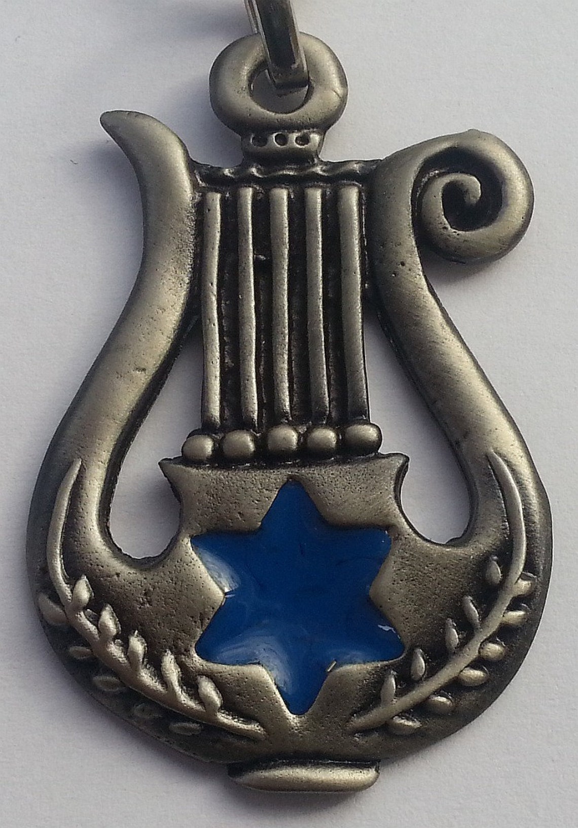 Kinnor David Keychain harp / Lyre Jewish Bible Musical | Etsy