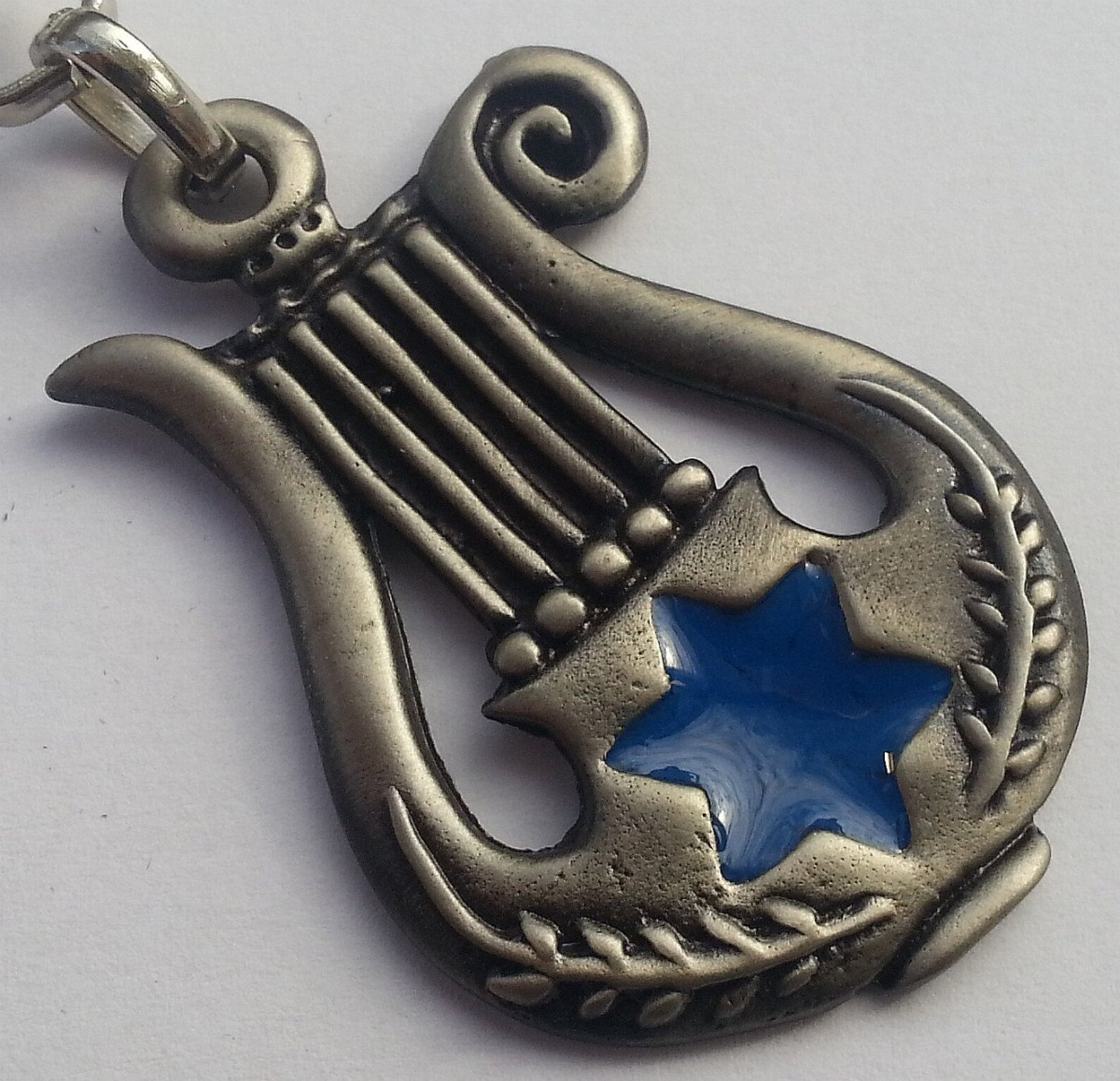 Kinnor David Keychain harp / Lyre Jewish Bible Musical | Etsy