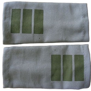 Israel Army IDF Shoulder Pair of Field Ranks Israeli Combat BDU Second ...