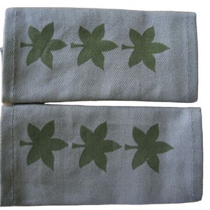 Israel Army IDF Shoulder Pair of Field Ranks Israeli Combat BDU Second ...