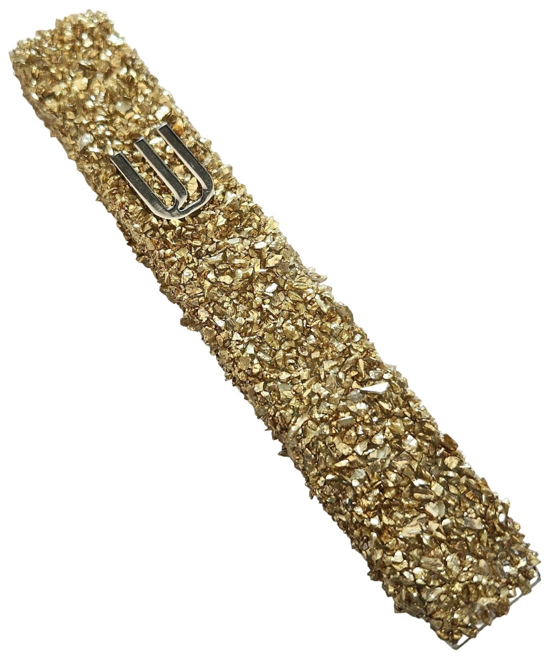 Luxurious Gold / Black Pebble Stones Mezuzah Case From Israel Mezuza ...