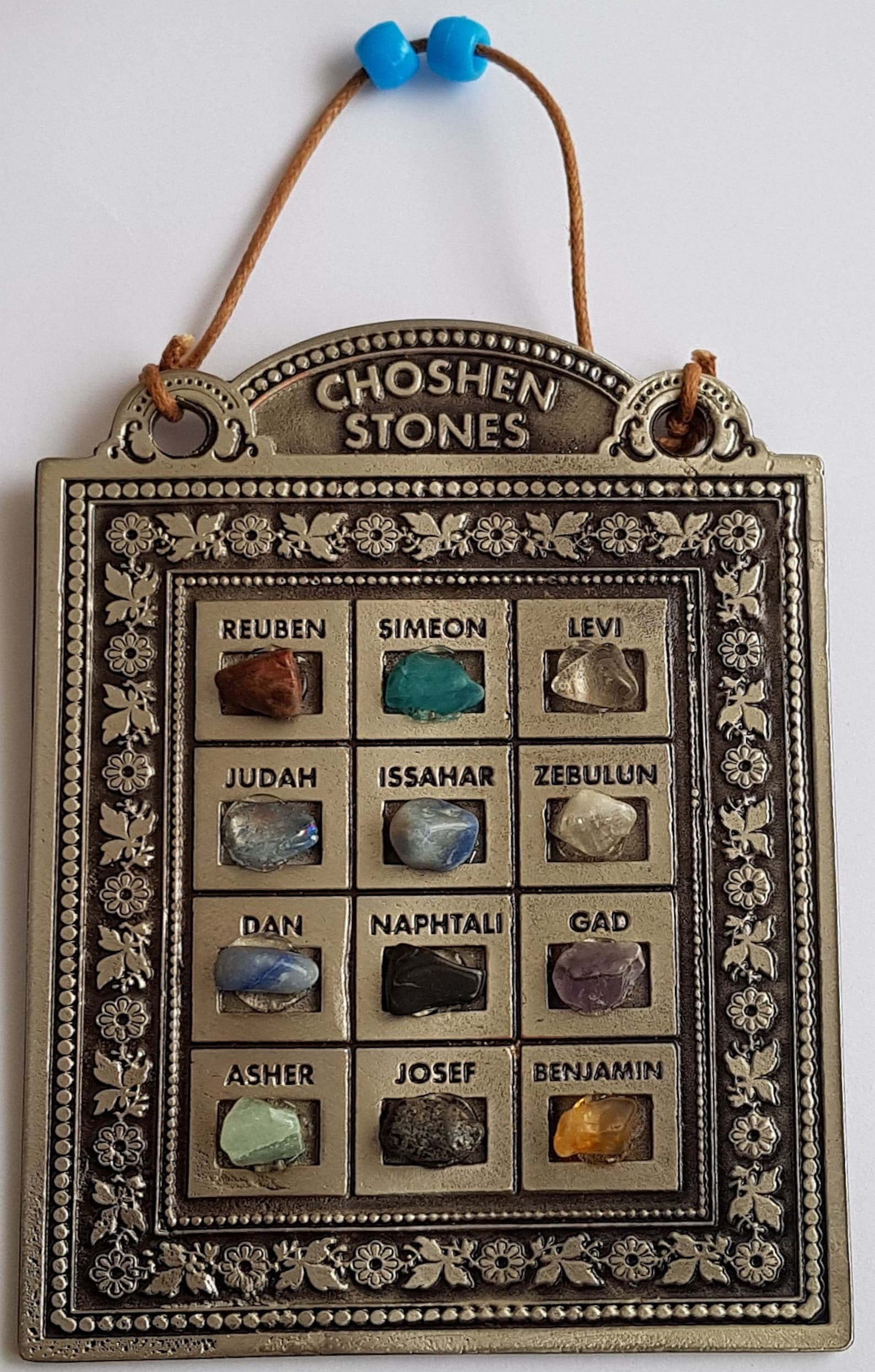 Decorative 12 Choshen Gems Wallhanging Ornament With the Israel Tribes ...