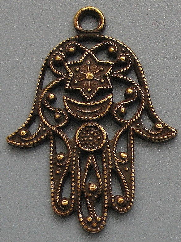 Delicate Brass Pendant Gold / Silver / Antique Gold or Copper | Etsy