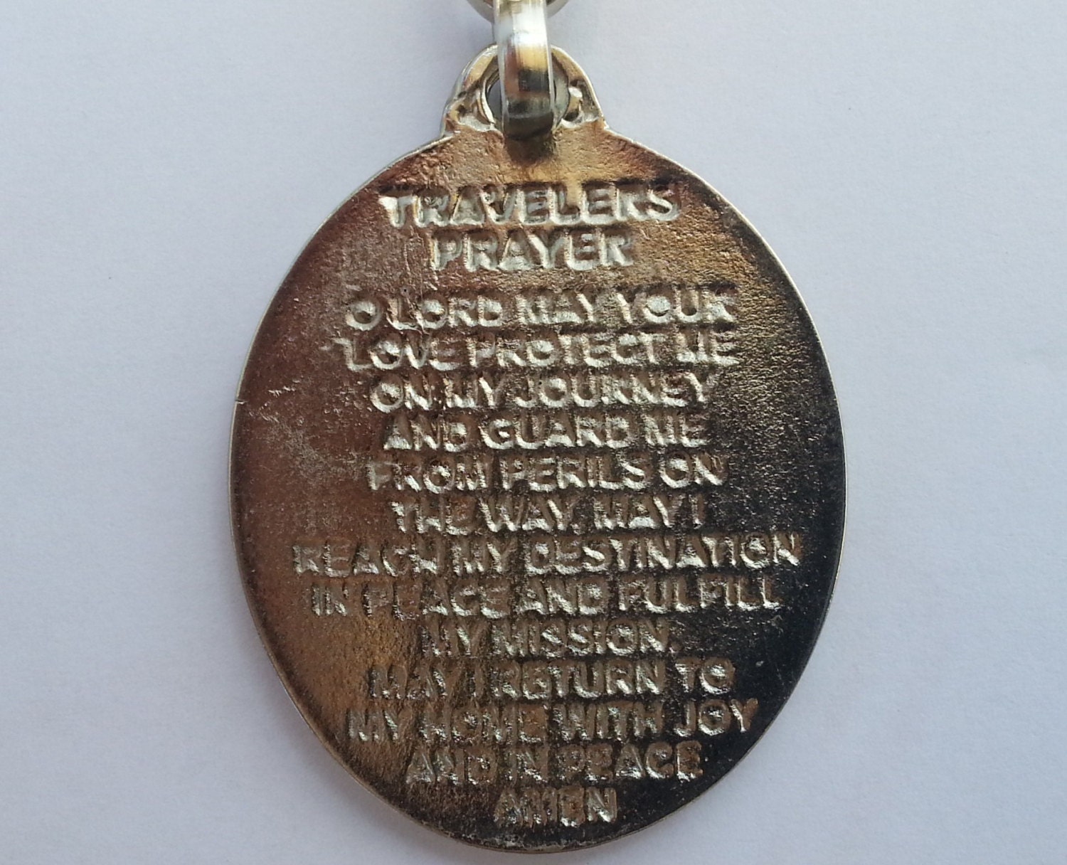 Shalom Keychain Luck Hebrew Charm From Israel With Safe | Etsy