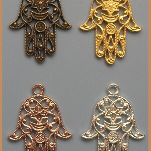 Delicate Brass Pendant Gold / Silver / Antique Gold or Copper - Etsy