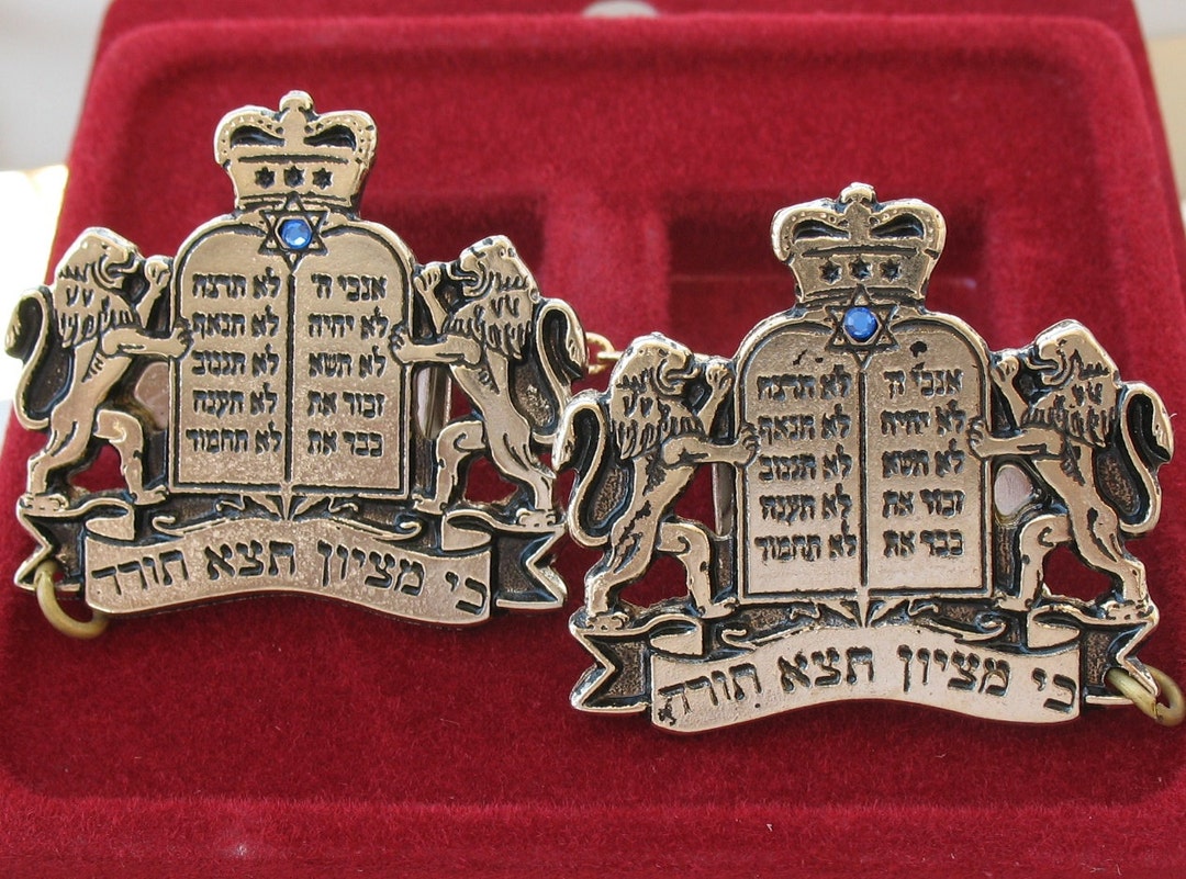 Royal Silver / Gold Lions TALIT CLIPS Royal Majestic Tallis Talis ...