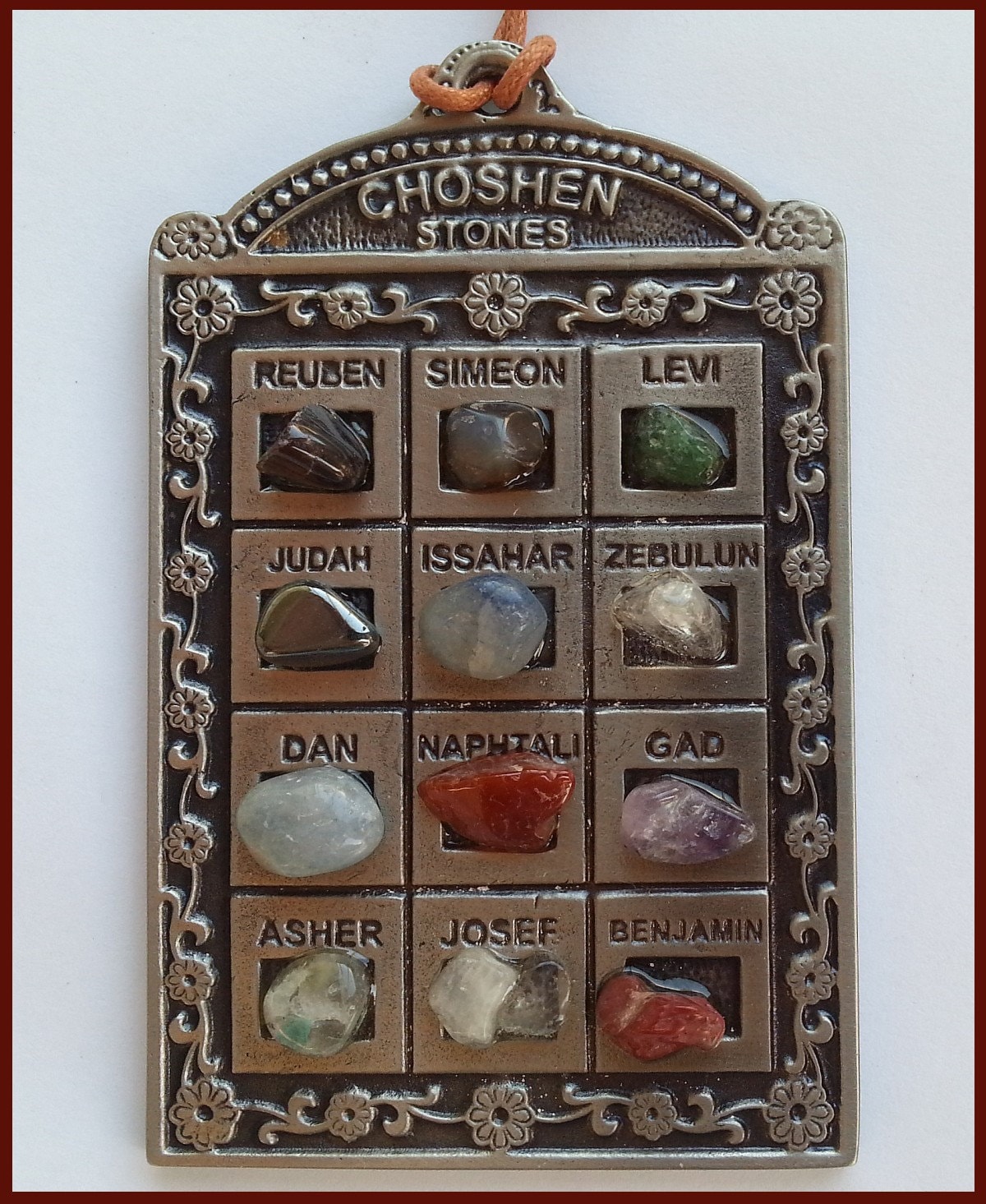 Decorative 12 Choshen Gems Ornament With the Israel Tribes - Etsy