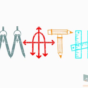 SVG Math | Math Title SVG | School SVG | Cut File | Commercial Personal ...