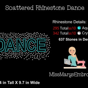 Dance Rhinestone - Etsy