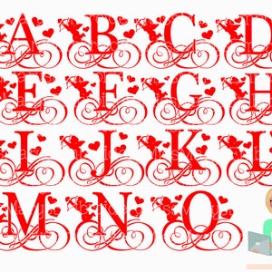 Cupid Letters SVG | Cupid SVG | Valentine's Day SVG | Cutting File ...