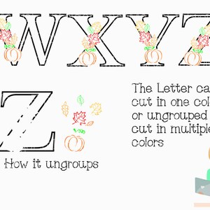 Fall Letters SVG | Pumpkin SVG | Fall Alphabet SVG | Cut File ...