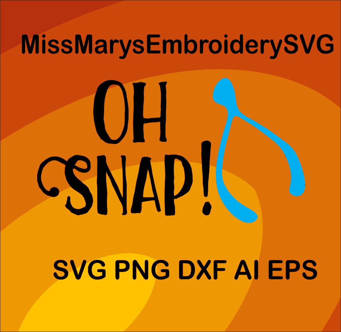 Oh Snap SVG Wishbone SVG Thanksgiving SVG Cutting File - Etsy